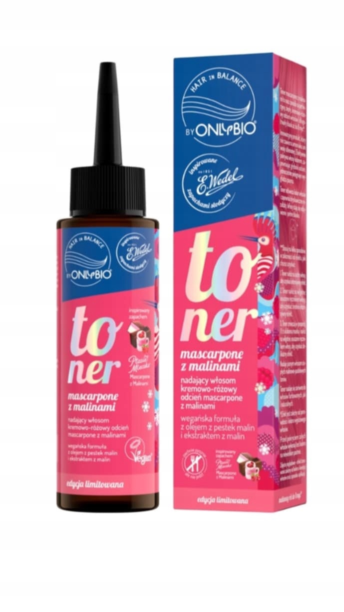 Onlybio Hair In Balance toner do włosów Wedel Mascarpone z Malinami 100 ...