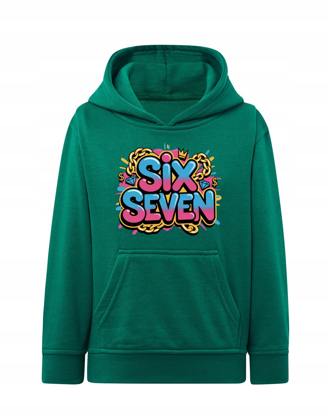 Detská mikina s kapucňou VIRAL SIX SEVEN 67 tiktok brainrot darček N498 ...