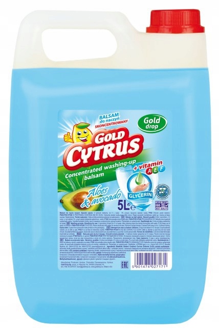 GOLD CYTRUS DO NACZYŃ 5L BALSAM (5901474027171) • Cena, Opinie • Płyny ...