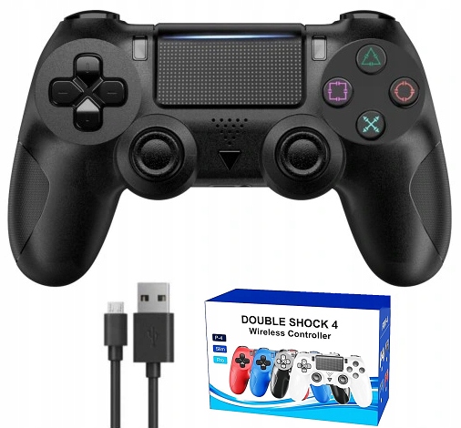 KONTROLER PS4 PAD DOUBLESHOCK BEZPRZEWODOWY NOWY CZARNY PRO SLIM PS4 ...
