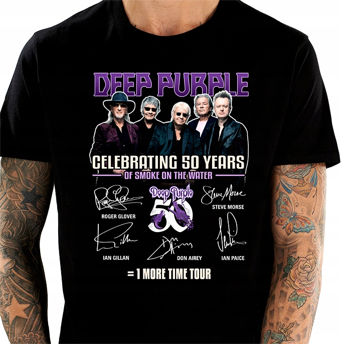 DEEP PURPLE =1 MORE TIME TOUR 2024 SPODEK KATOWICE T SHIRT KOSZULKA MĘSKA L • Cena, Opinie • T ...