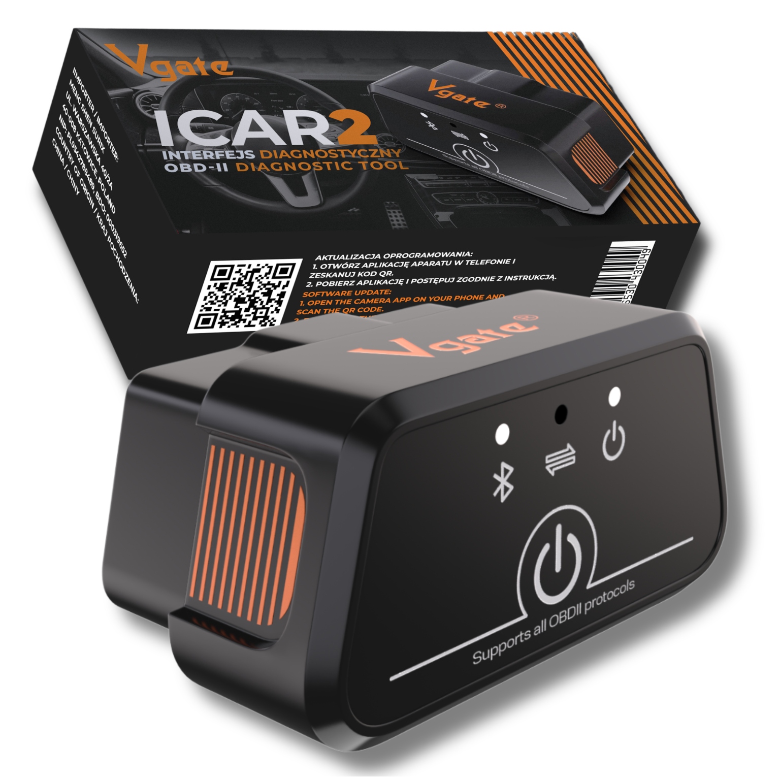 INTERFEJS DIAGNOSTYCZNY VGATE ICAR 2S BT 3.0 OBD2 ELM327 NOWY ULEPSZONY PL 5906530430896 za 56 ...