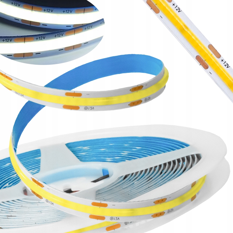 Decorya TAŚMA LED 12V 5M SAMOPRZYLEPNA PASEK LEDOWY na rolce STRIP ...