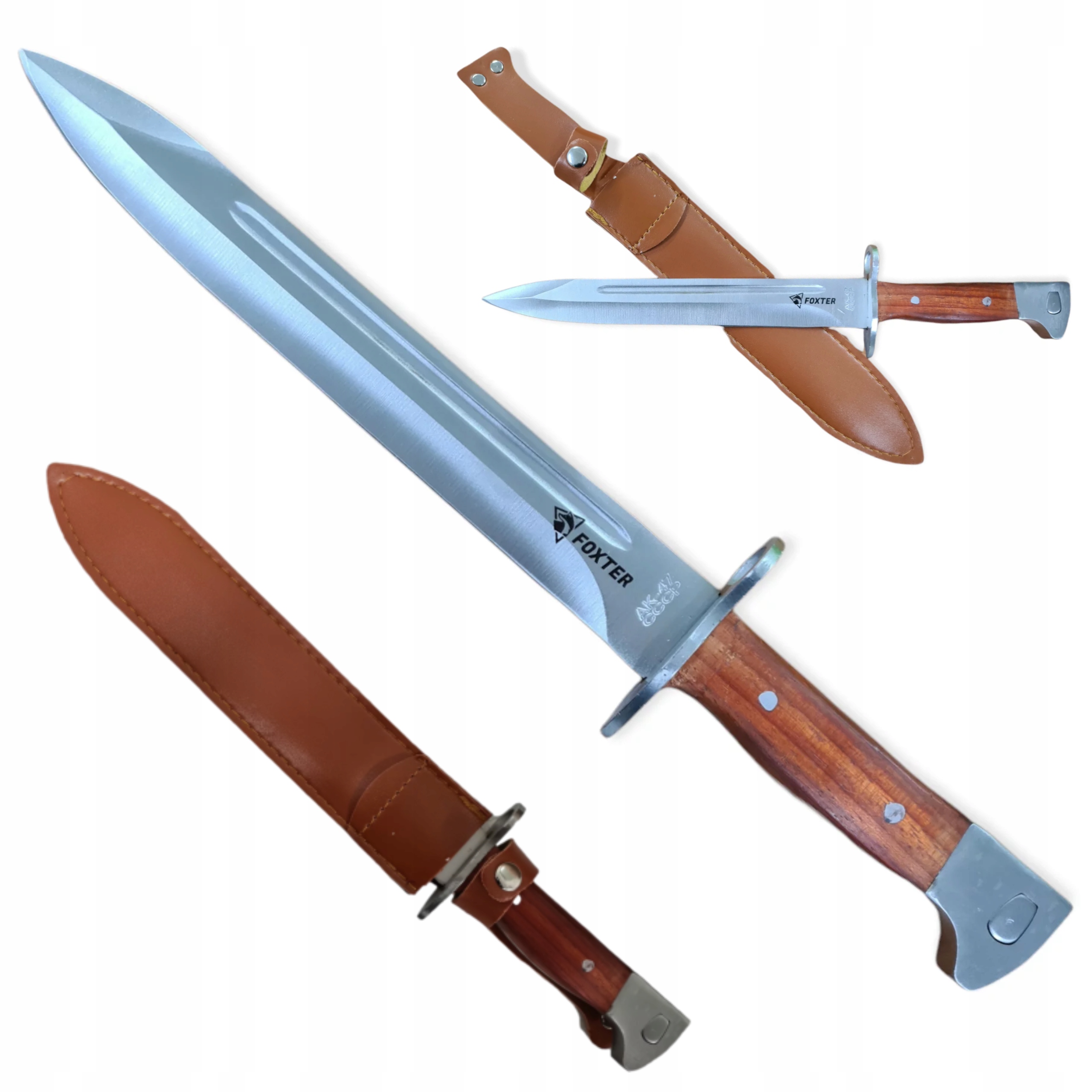 BAGNET NÓŻ WOJSKOWY FINKA SZTYLET 35CM REPLIKA BAGNETU RADZIECKIEGO AK ...