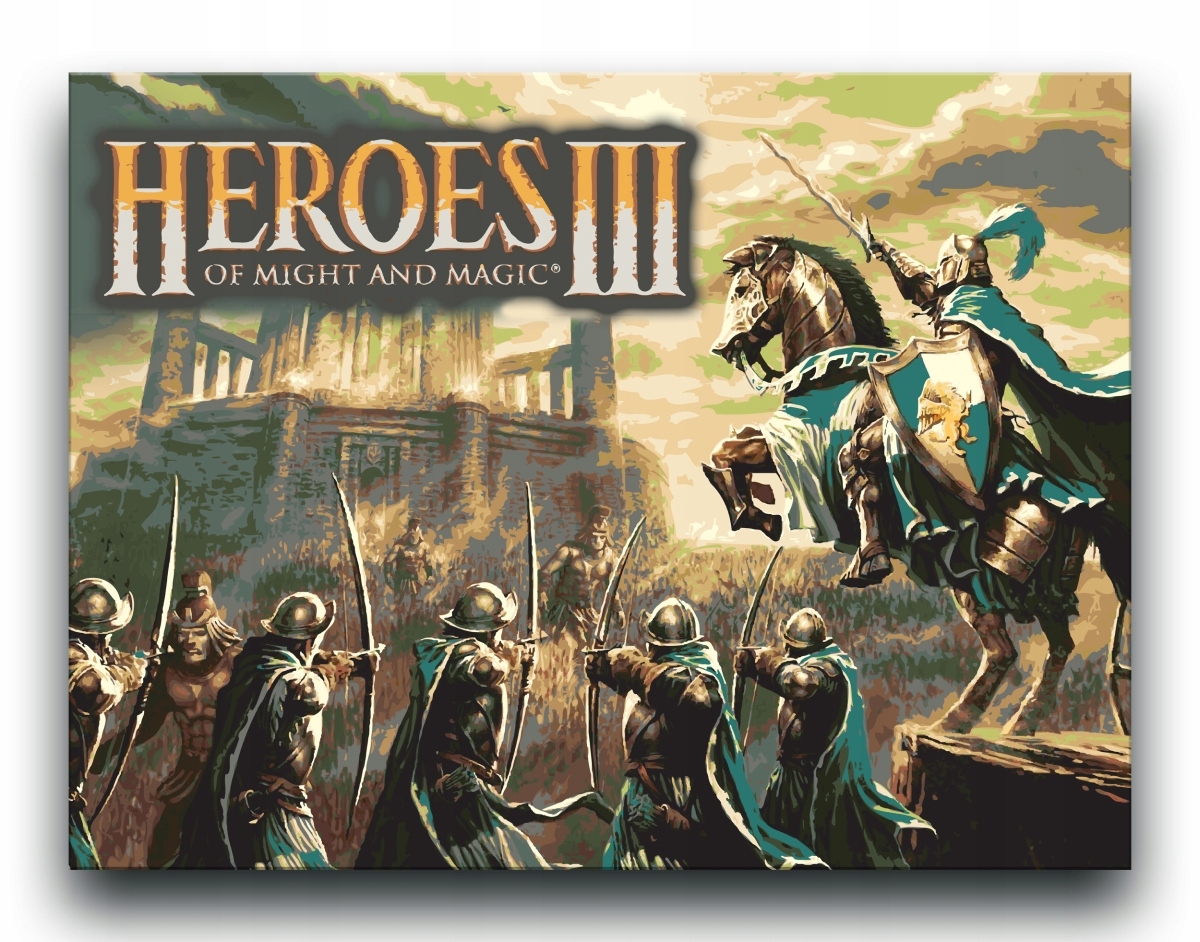 Heroes of Might and Magic 3 OBRAZ 60x40 gra plakat 12874581007 - Sklepy ...