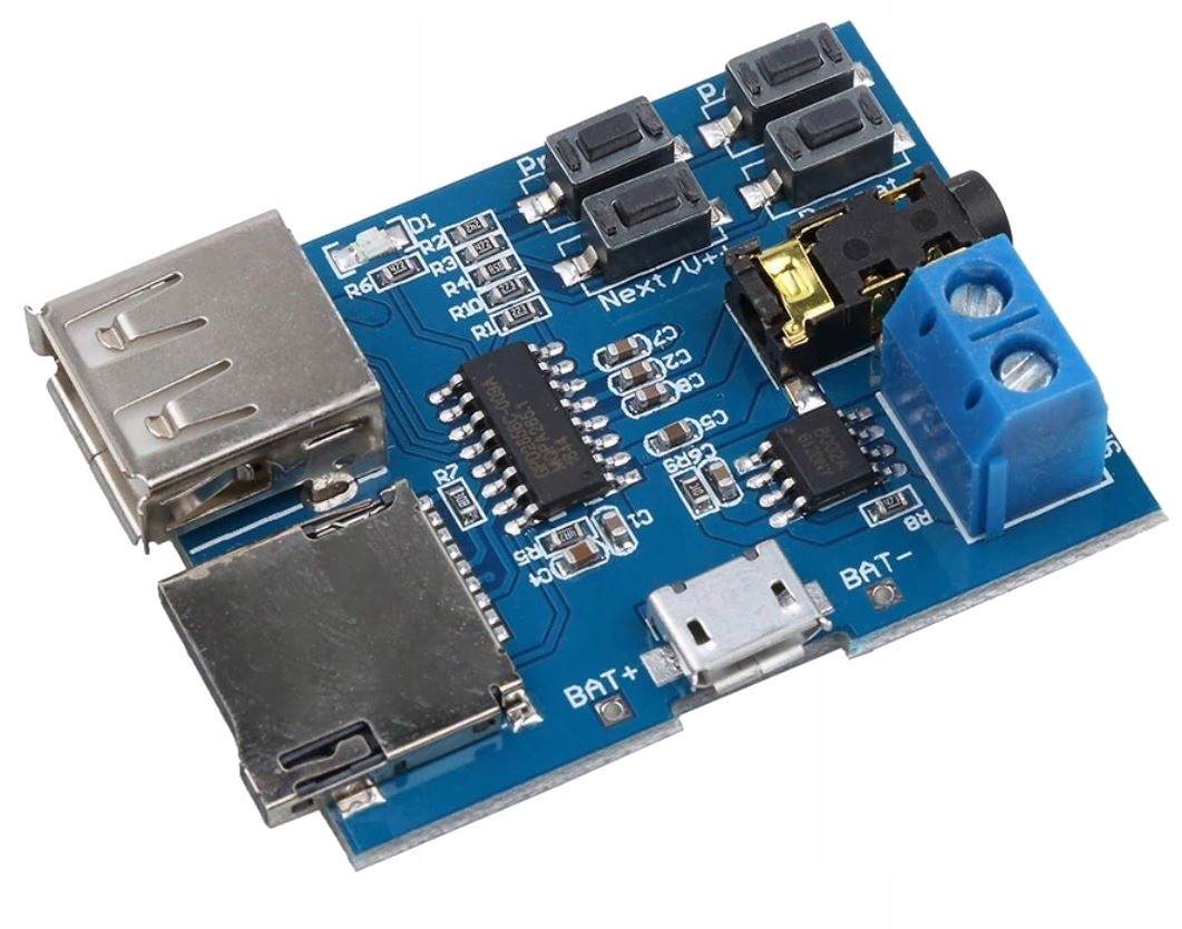 468 Moduł Odtwarzacz audio MP3 Micro SD USB Arduino - Sklep, Opinie, Cena w Allegro