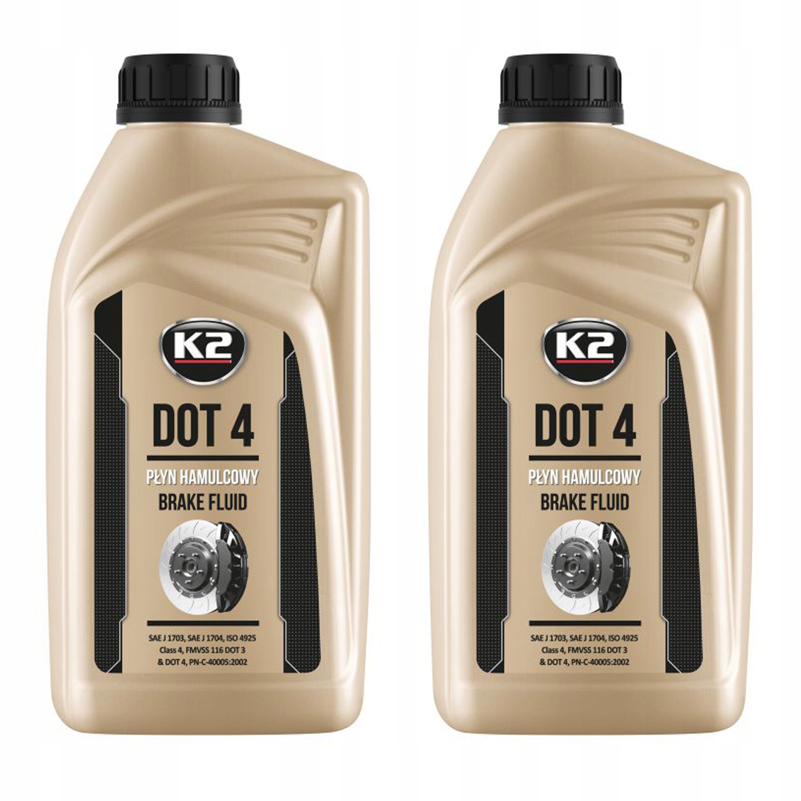 K2 DOT 4 BRAKE FLUID PŁYN HAMULCOWY - 1L x2 5906534014566 za 45.00PLN z Jawiszowice - Allegro ...