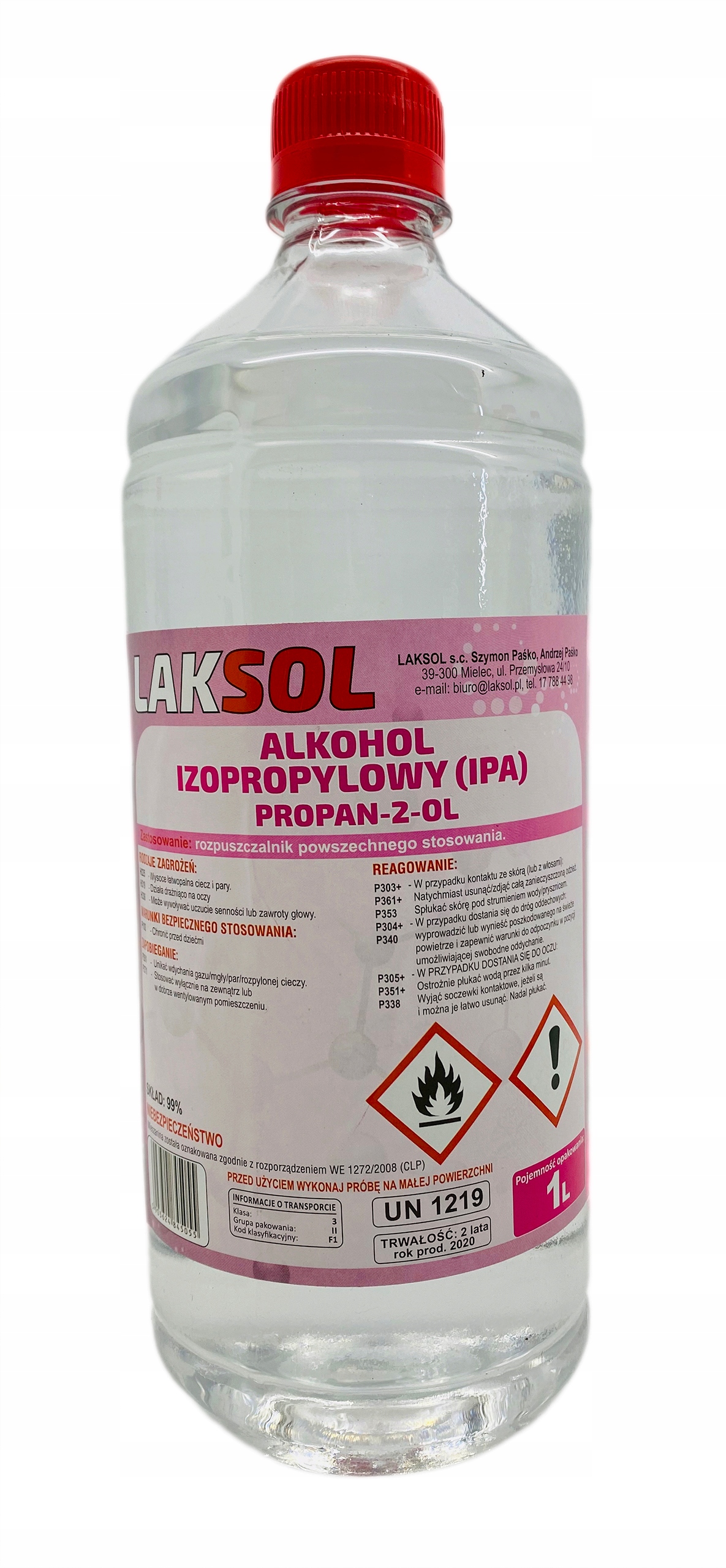 ALKOHOL IZOPROPYLOWY IZOPROPANOL IPA 1L 99% - Sklep, Opinie, Cena w Allegro