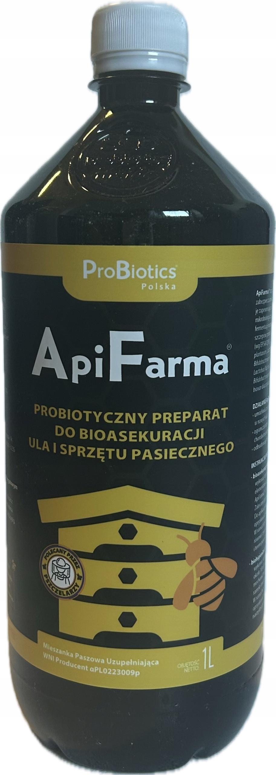 ApiFarma 1L PROBIOTYK dla pszczół POKARM probiotyk APIFARMA 1L pszczoły ...