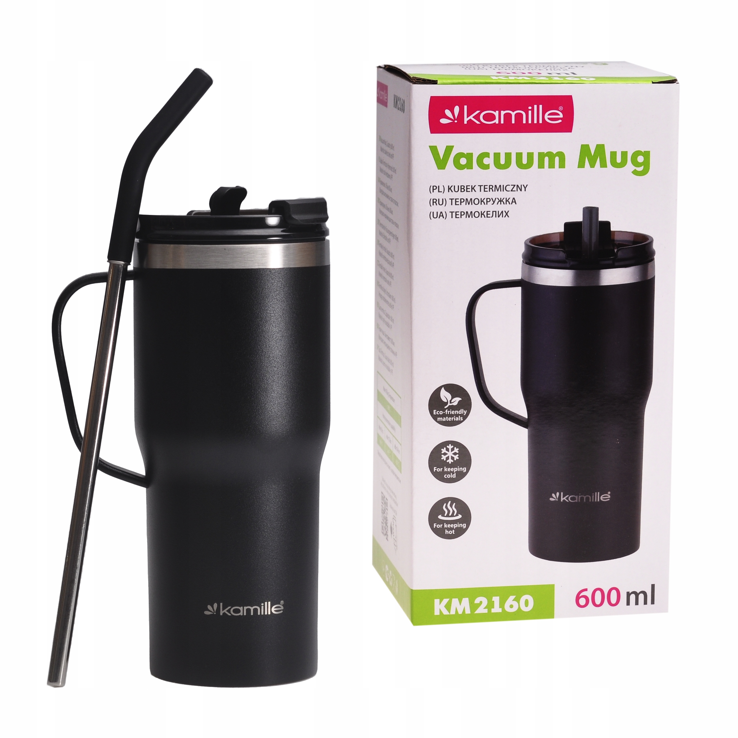 KUBEK TERMICZNY NA NAPOJE TERMOS BUTELKA BIDON KAMILLE - KM2160 - 14770863737 - Allegro.pl