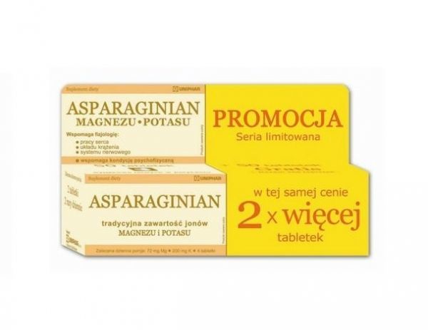Asparaginian 50 + 50 tabl MAGNEZ I POTAS skurcze 9259130807 - Allegro.pl Asparaginian 50 + 50 tabl MAGNEZ I POTAS skurcze 9259130807 - Allegro.pl