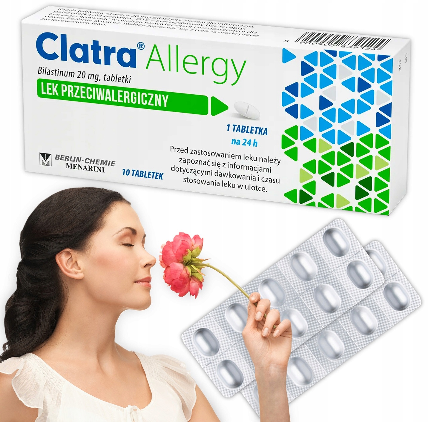 Clatra Allergy 20 mg alergia uczulenie 10 tabletek (5909990839124 ...