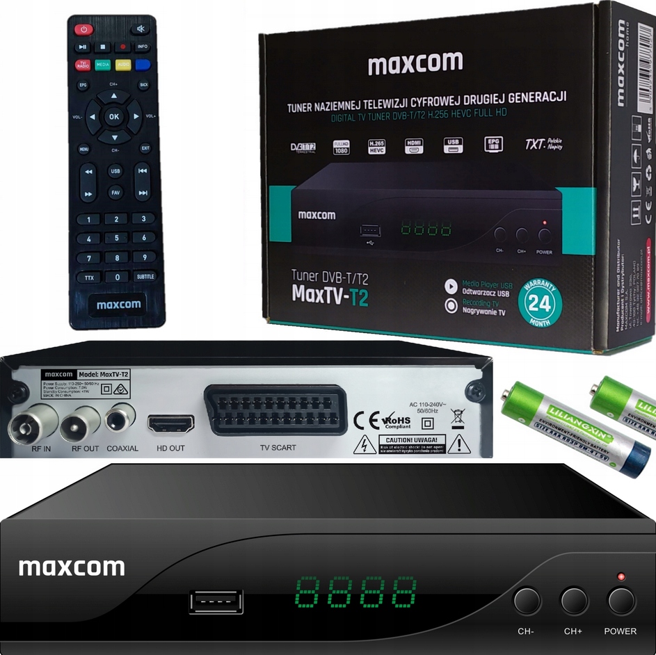 DEKODER TUNER TV NAZIEMNEJ HD DVB-T2 HEVC H.265 - Sklep, Opinie, Cena w ...