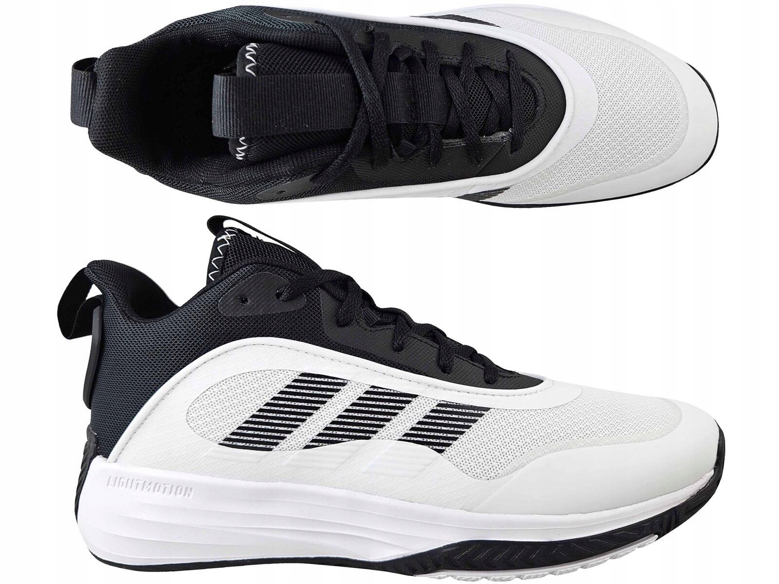 ADIDAS OWNTHEGAME 3.0 IF4565 BIAŁO CZARNE BUTY MĘSKIE KOSZYKARSKIE ...