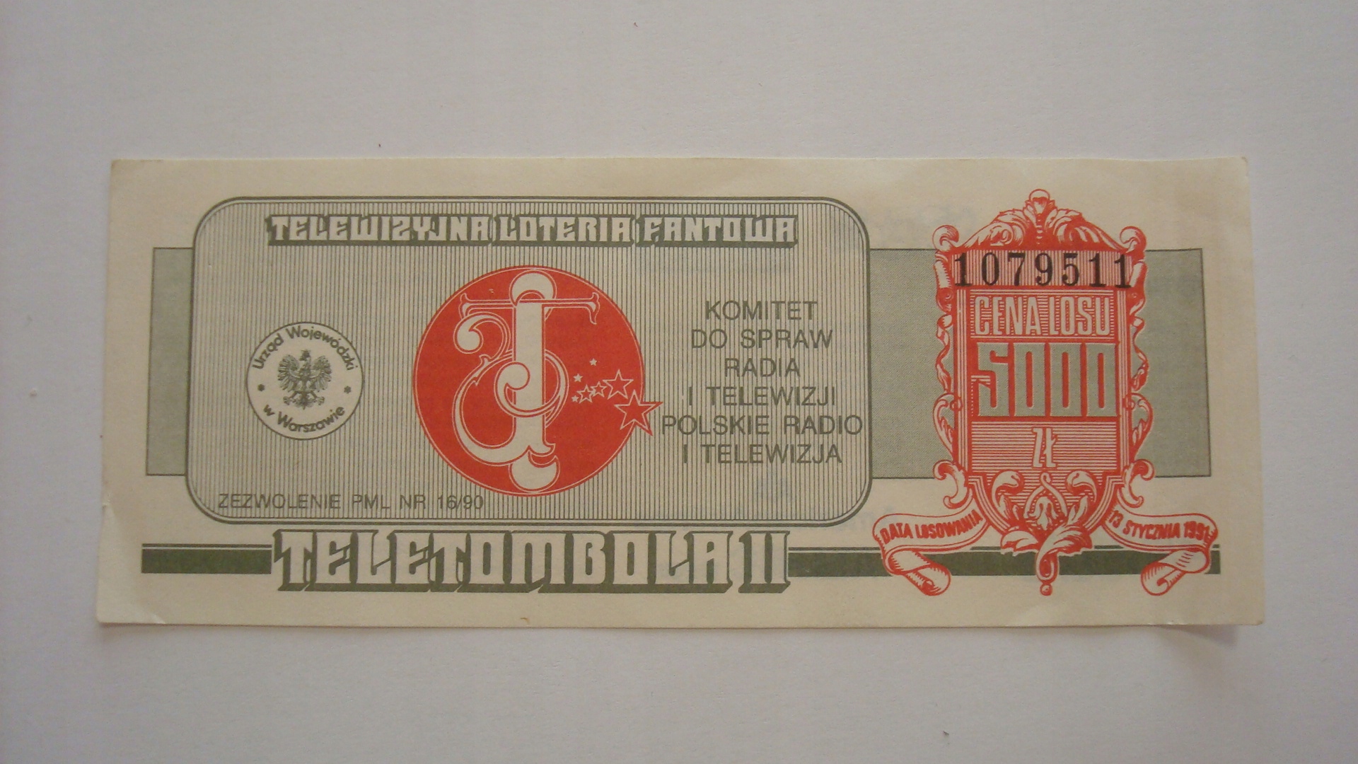 TELETOMBOLA II LOTERIA FANTOWA LOS ZA 5000 ZŁ • Cena, Opinie • Polska ...