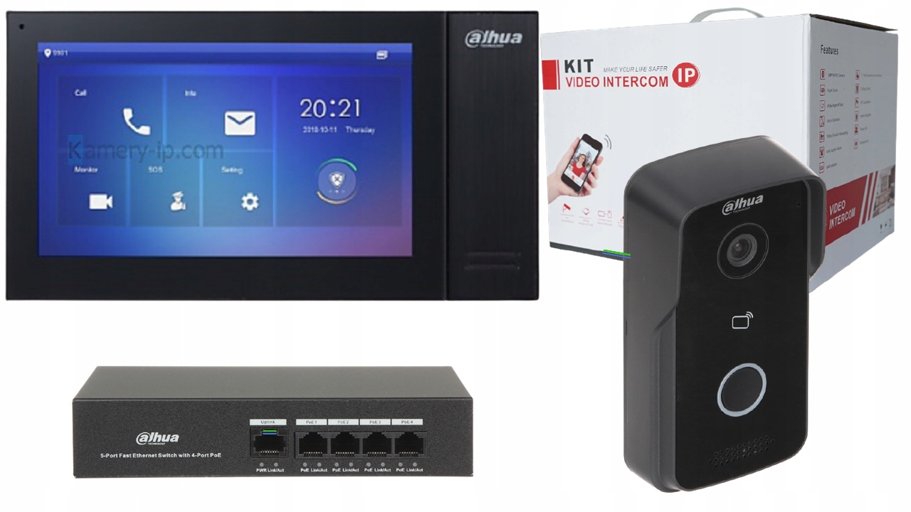 Wideomofon IP Dahua KTP02 / Zestaw 3 elementy (6939554994371) • Cena ...