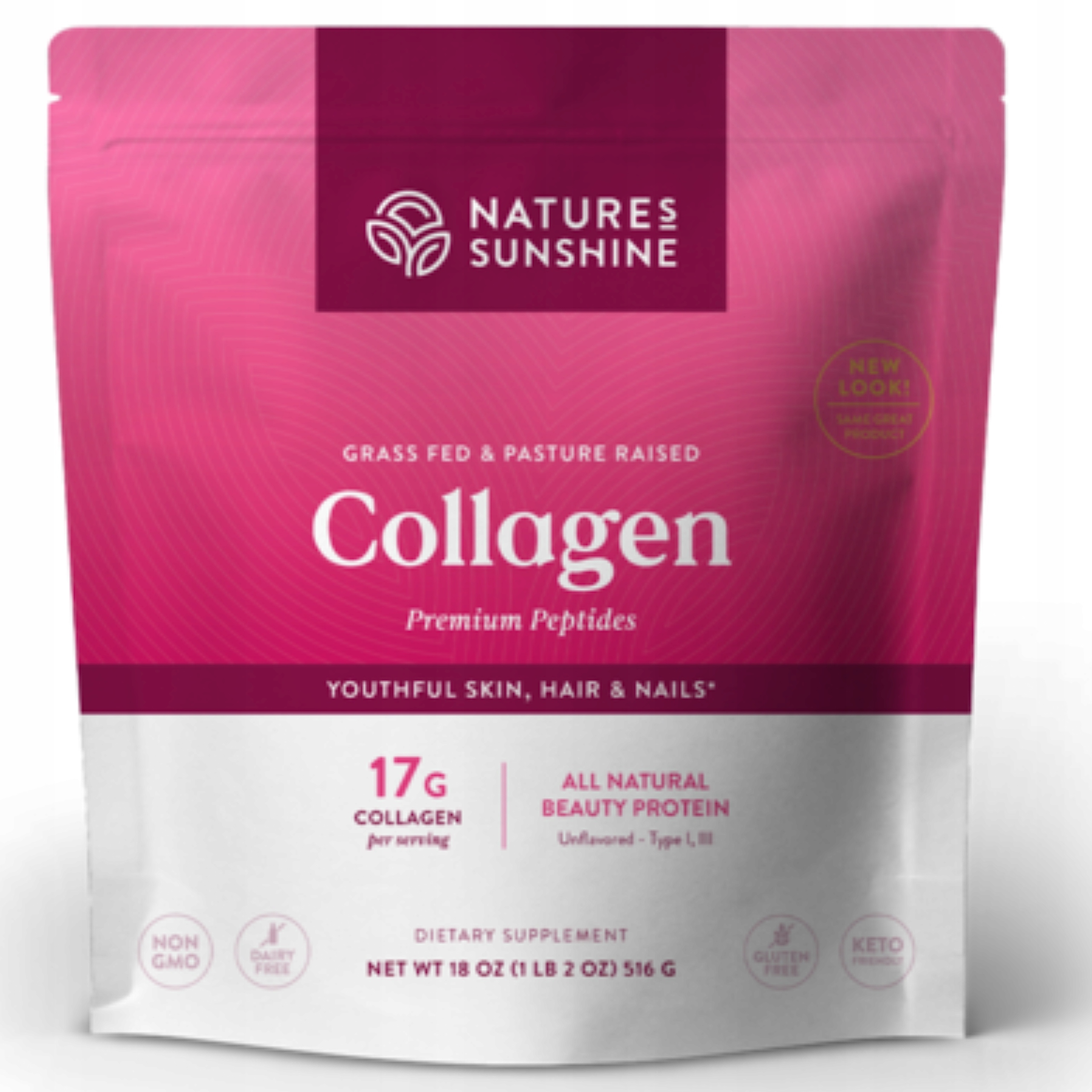 Nature's Sunshine Collagen Kolagen 516 g Peptydy kolagenowe kości stawy ...
