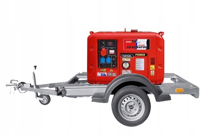 Agregat prądotwórczy przenośny trójfazowy KrafTWele 7600 W olej napędowy (5906335000898) • Cena ...