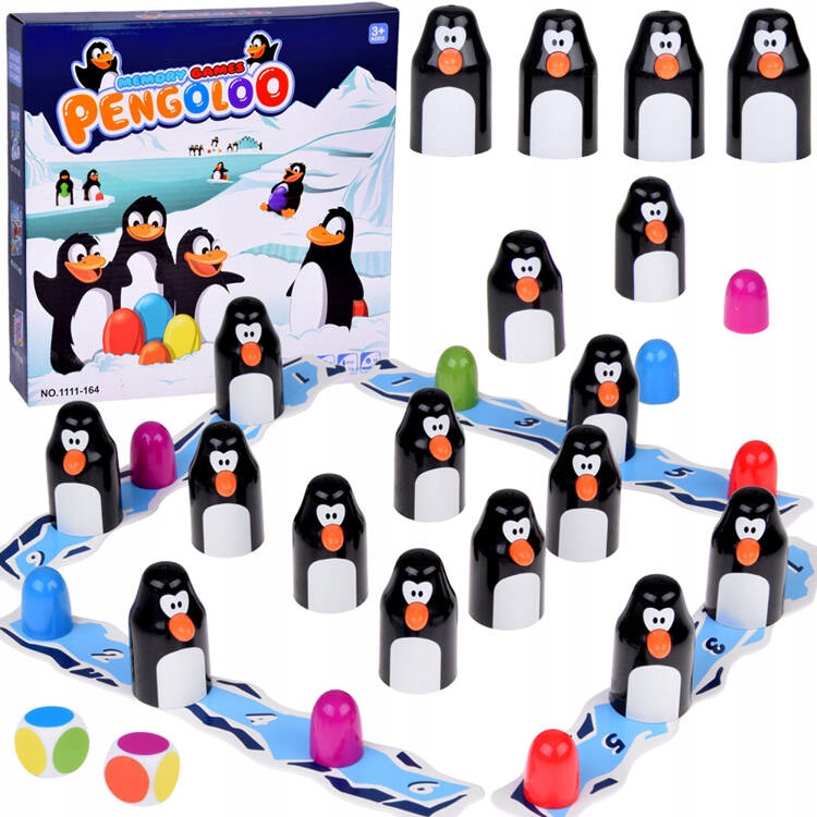 Gra planszowa Pingwiny memory Pengoloo Jokomisiada • Cena, Opinie - Allegro