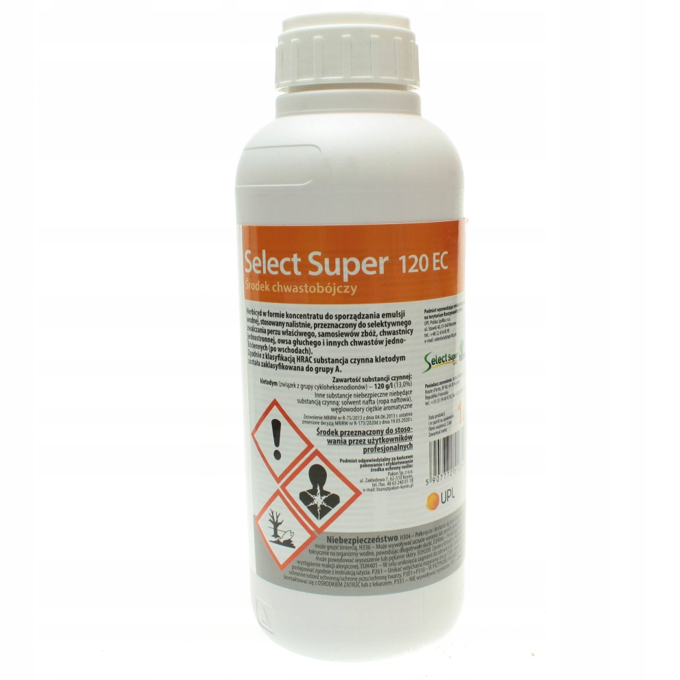 SELECT SUPER 120 EC 1L ŚRODEK CHWASTOBÓJCZY PERZ MIOTŁA ZBOŻOWA CHWASTY (5907772512340) • Cena ...