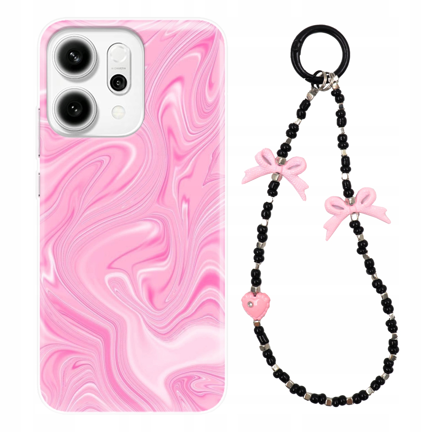 Tok OPPO RENO 14 PRO 5G Prémium Készlet Brelokkal és Divatos Masnikkal ...