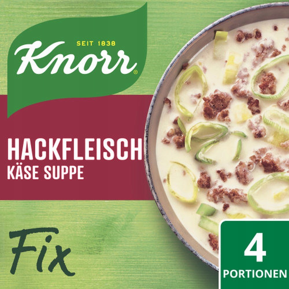 Mieszanka do zupy serowej Fix Hackfleisch Käse Suppe Knorr 58 g ...