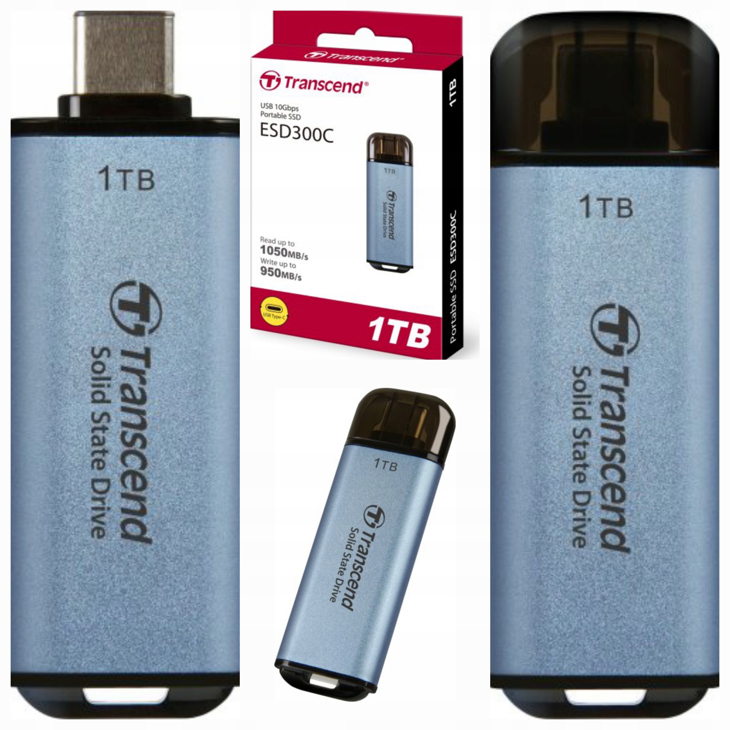 TRANSCEND ESD300C 1TB dysk SSD zewnętrzny USB-C Typ-C 1050 MB/s - Sklep ... TRANSCEND ESD300C 1TB dysk SSD zewnętrzny USB-C Typ-C 1050 MB/s - Sklep ...