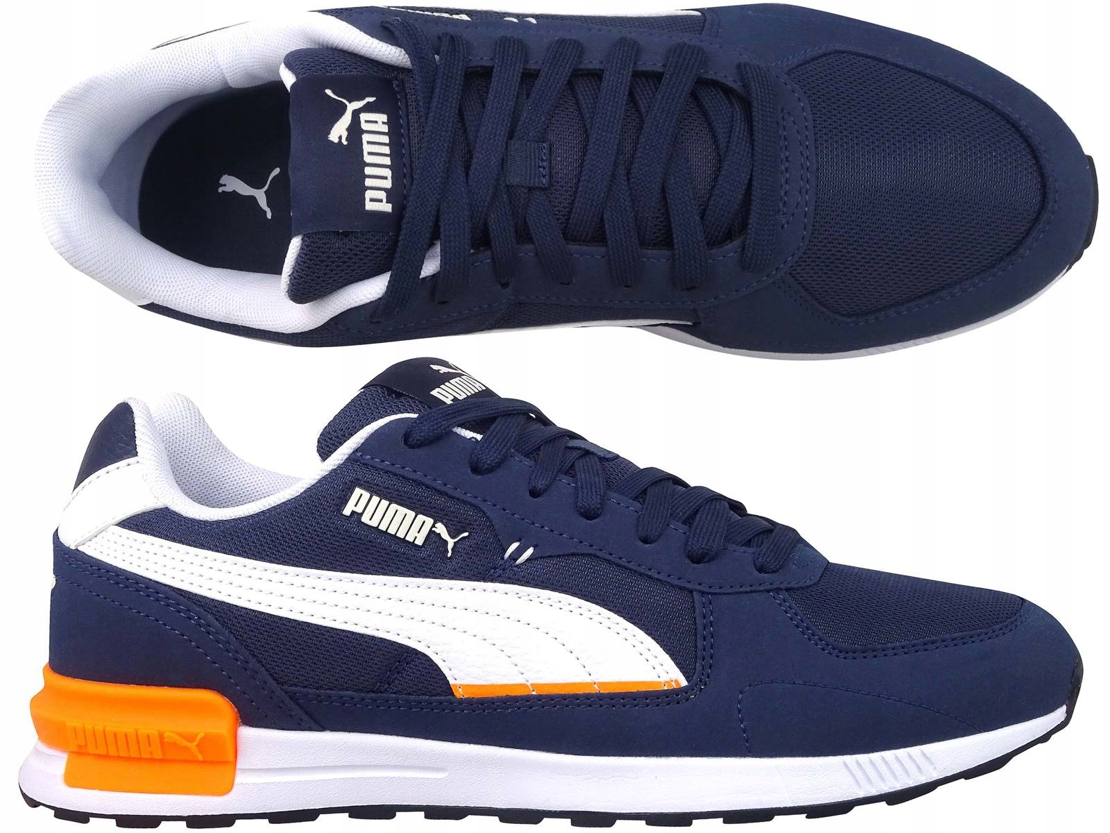 PUMA GRAVITON BUTY MĘSKIE SNEAKERSY GRANATOWE (4065449393546) • Cena ...