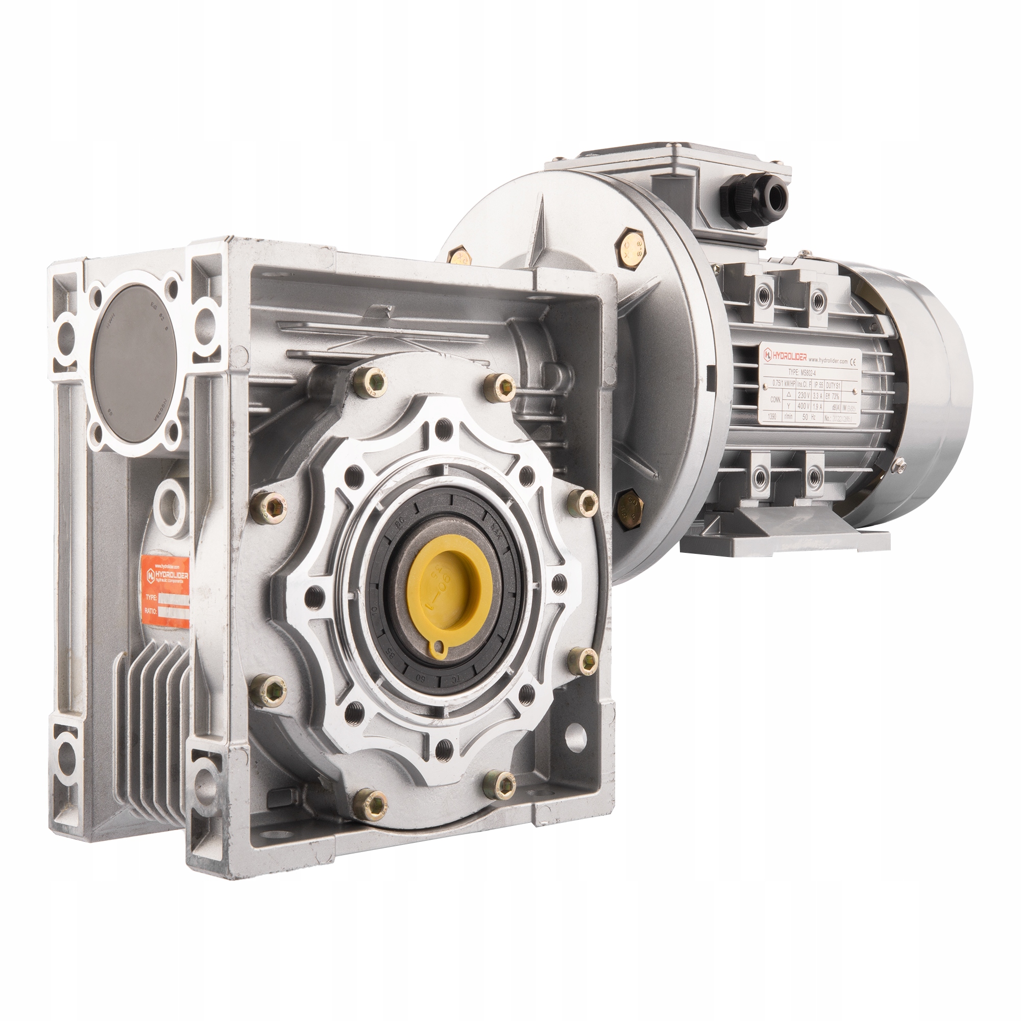 Silnik elektryczny 0,75kW przekładnia HMRV 90 1:80 NMRV MOTOVARIO. za ...