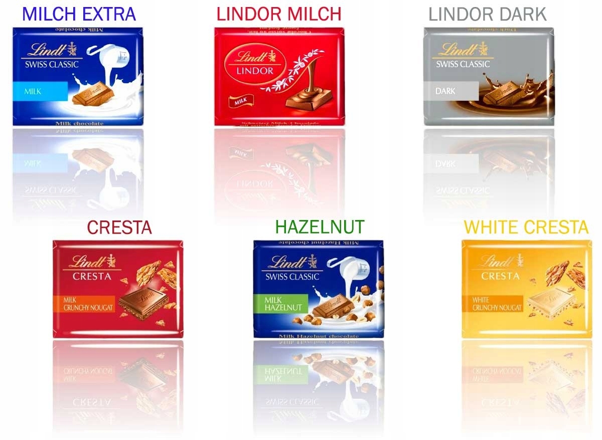 Lindt Mini Czekolada Mini Czekoladki 6 smaków 14392837444 - Allegro.pl