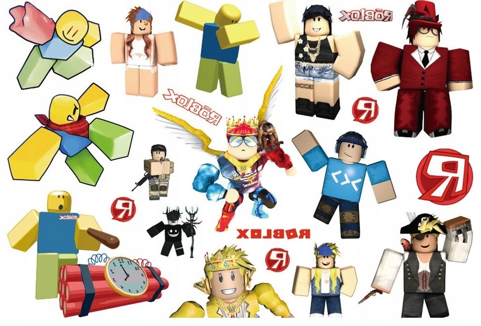 TATUAŻE DLA DZIECI ROBLOX URODZINY CG343 (5906329905659) • Cena, Opinie ...