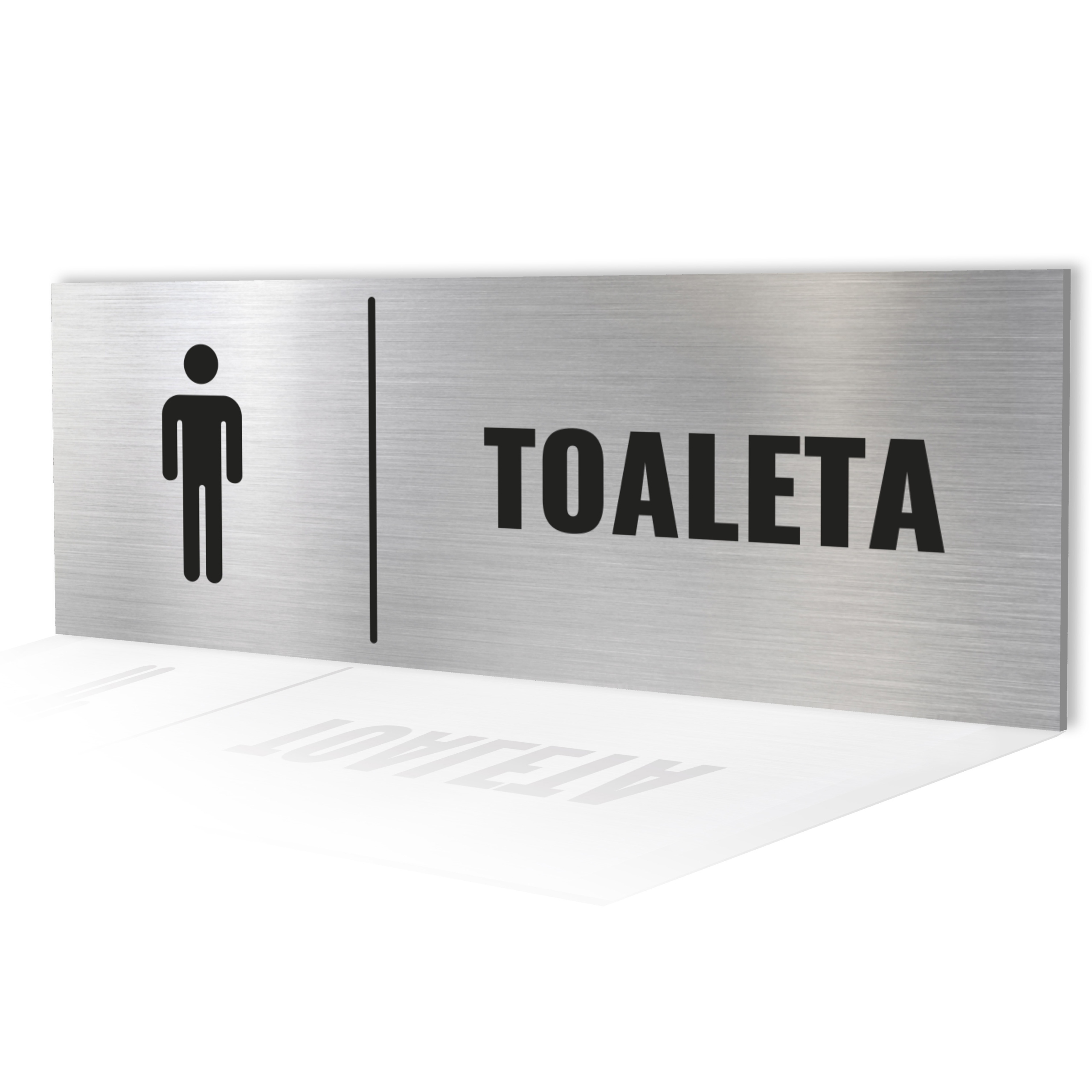 Tabliczka aluminiowa toaleta męska 20x7,5 cm (5906826400831) • Cena ...