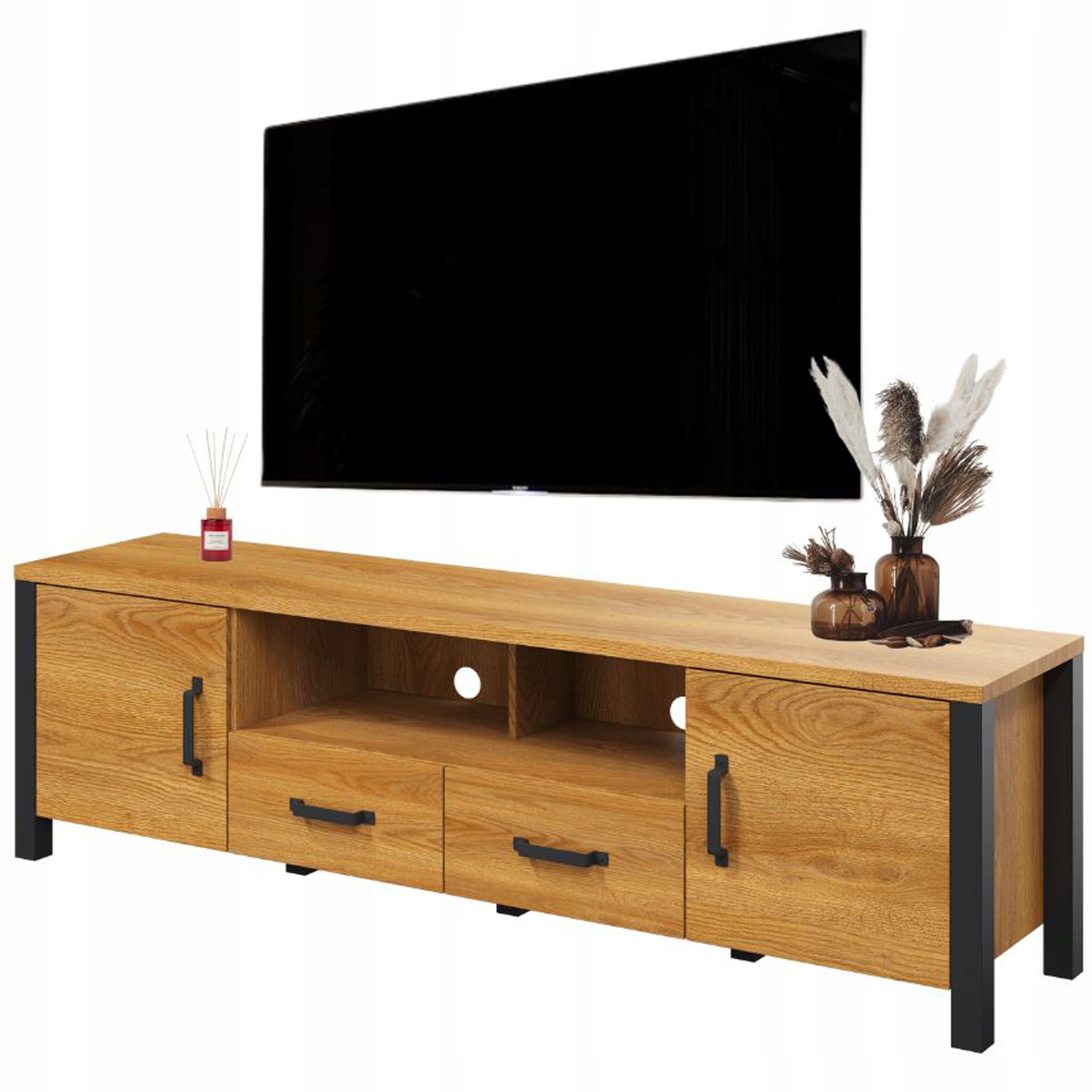 Szafka RTV LOFT komoda pod telewizor z szufladami (5904619737218 ...