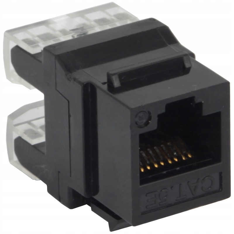 MODUŁ GNIAZDO KEYSTONE RJ-45 RJ45 KAT.5E CZARNY - Sklep, Opinie, Cena w ...