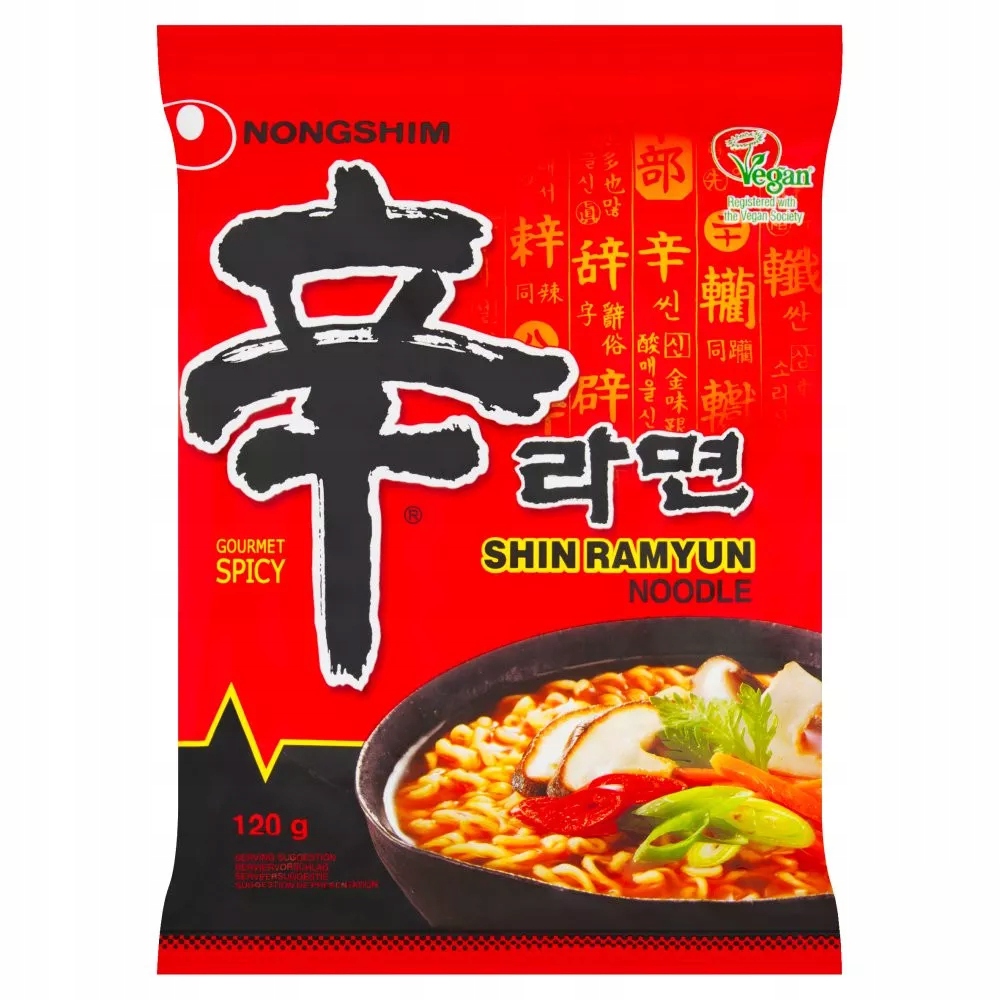 RAMEN SHIN RAMYUN 120G NONGSHIM – KOREAŃSKA ZUPKA OSTRA (8801043150620 ...