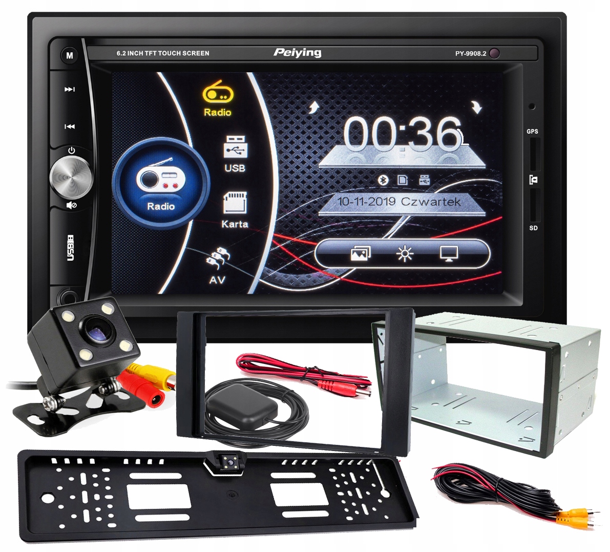 NAWIGACJA RADIO PEIYING FORD FOCUS FIESTA S-MAX C-MAX KUGA TRANSIT ...