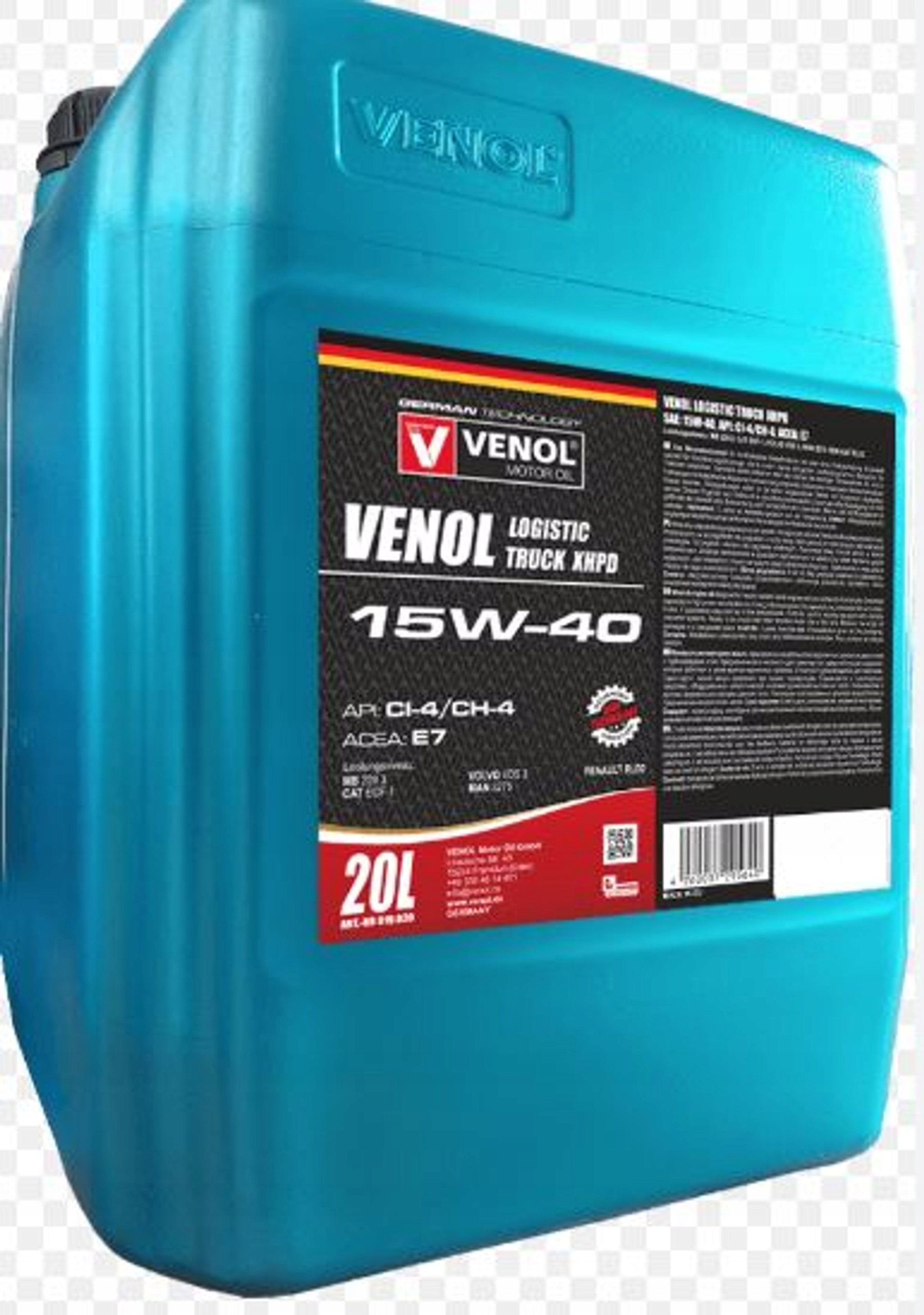 ORYGINALNY OLEJ SILNIKOWY VENOL LOGIST TRUCK XHPD CI 4 15W40 20L ...