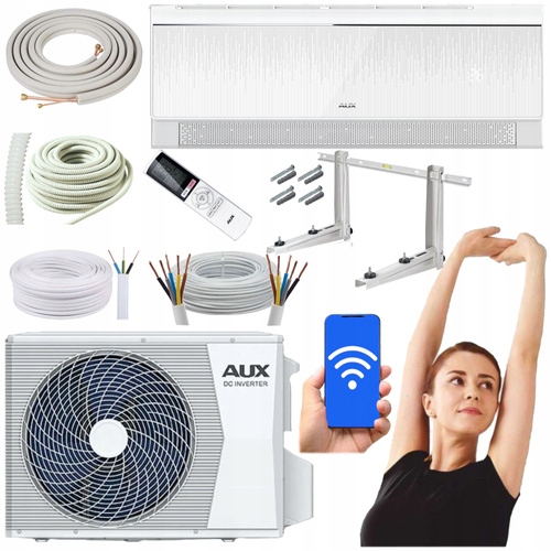 KLIMATYZATOR ŚCIENNY AUX C-SMART PREMIUM CRYSTAL 2,7kW ZESTAW MONTAŻOWY 3MB • Cena, Opinie ...