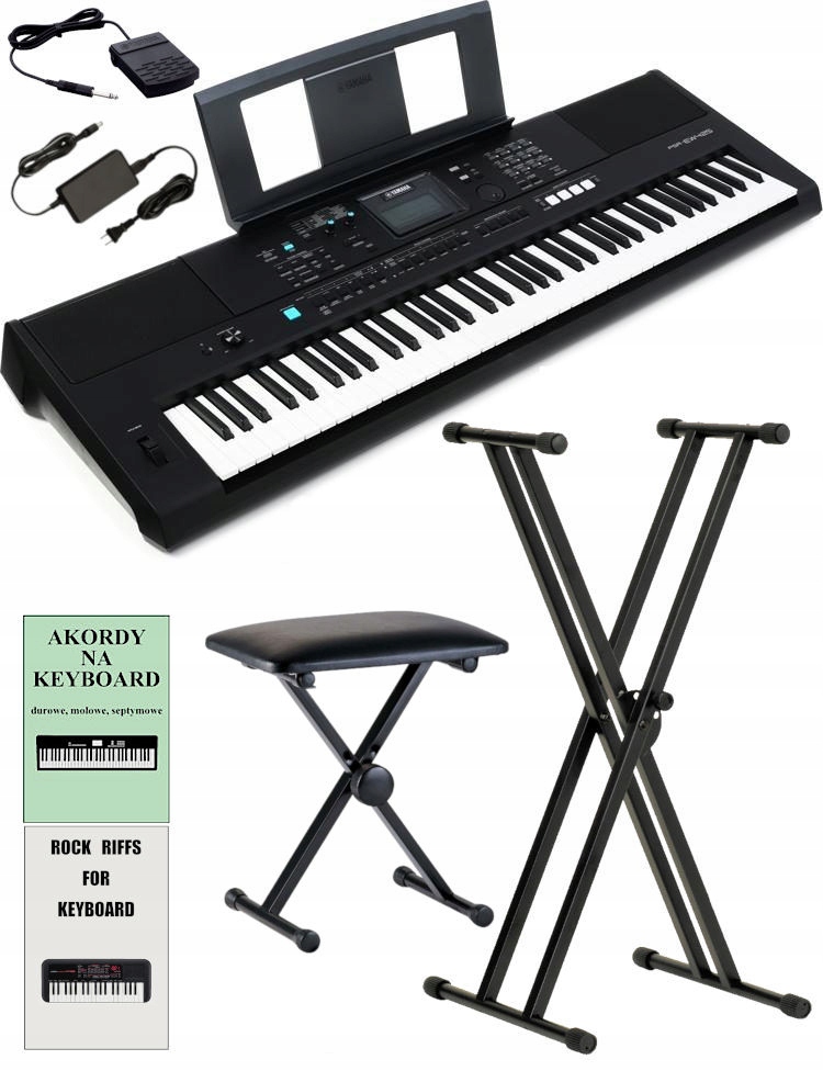 Keyboard Yamaha PSR-EW425 +Statyw +Pedał +Ławka 13451842400 - Sklepy ...