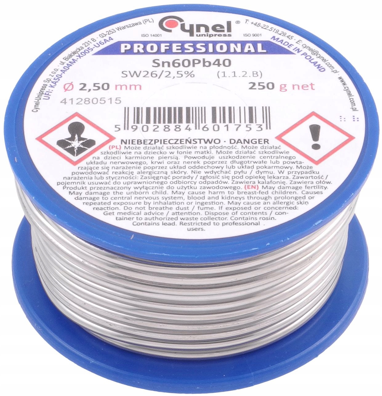 Cyna Cynel 2.5 mm 250 g - Sklep, Opinie, Cena w Allegro