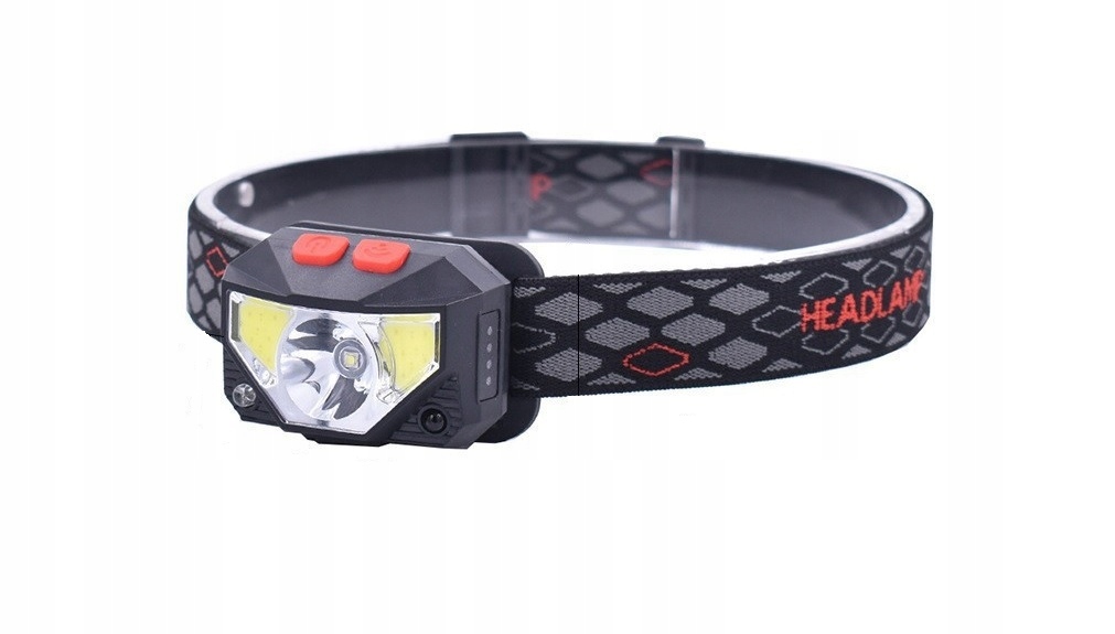 Latarka czołowa LED CREE XP-G 5W + COB +Akumulator - 5906124240894 ...