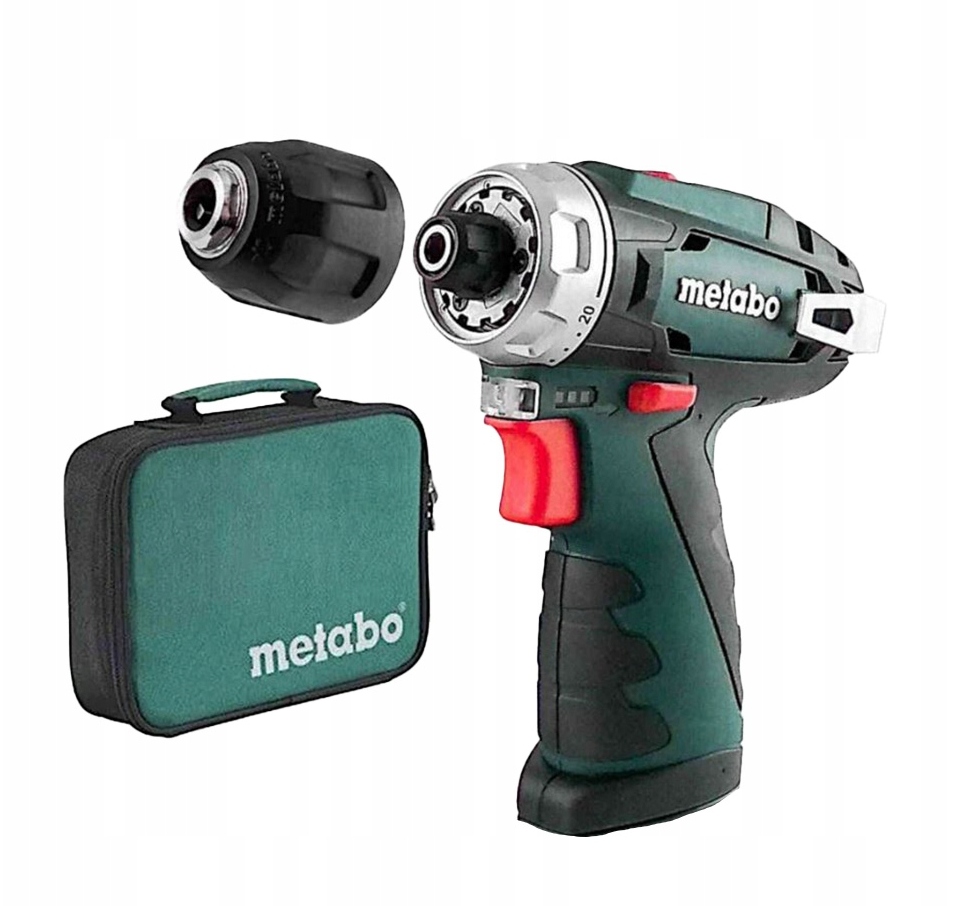 WIERTARKO-WKRĘTARKA METABO POWERMAXX BS BASIC 1x2,0Ah 12V + TORBA ...