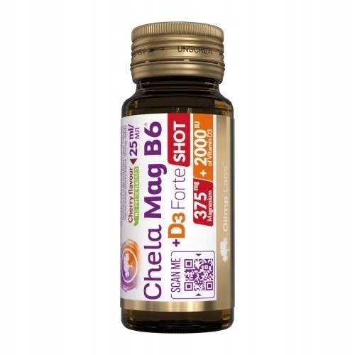 OLIMP CHELA-MAG B6+D3 Forte Shot o smaku wiśniowym, magnez 25ml ...