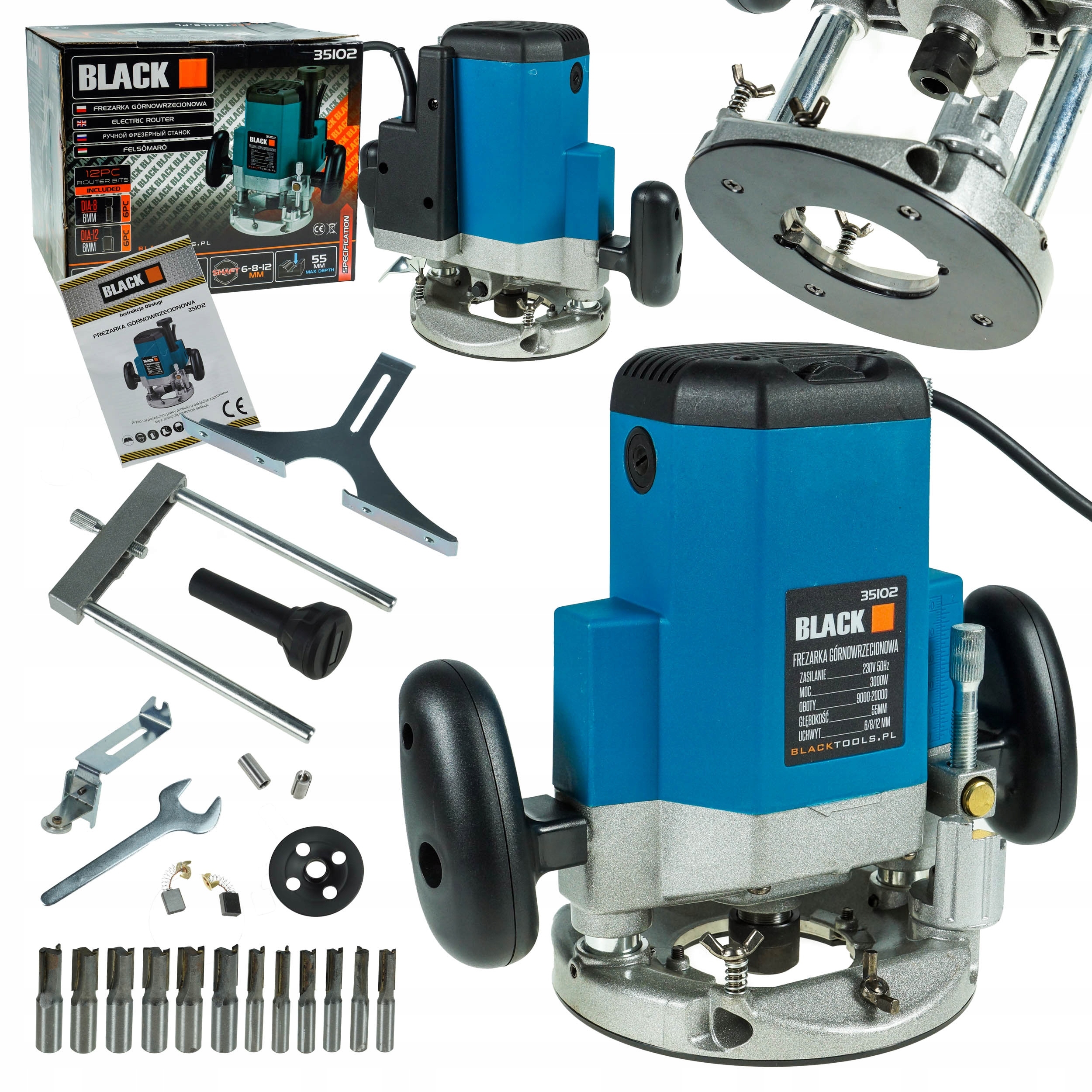 FREZARKA GÓRNOWRZECIONOWA DO DREWNA RĘCZNA UNIWERSALNA DO KRAWĘDZI ...