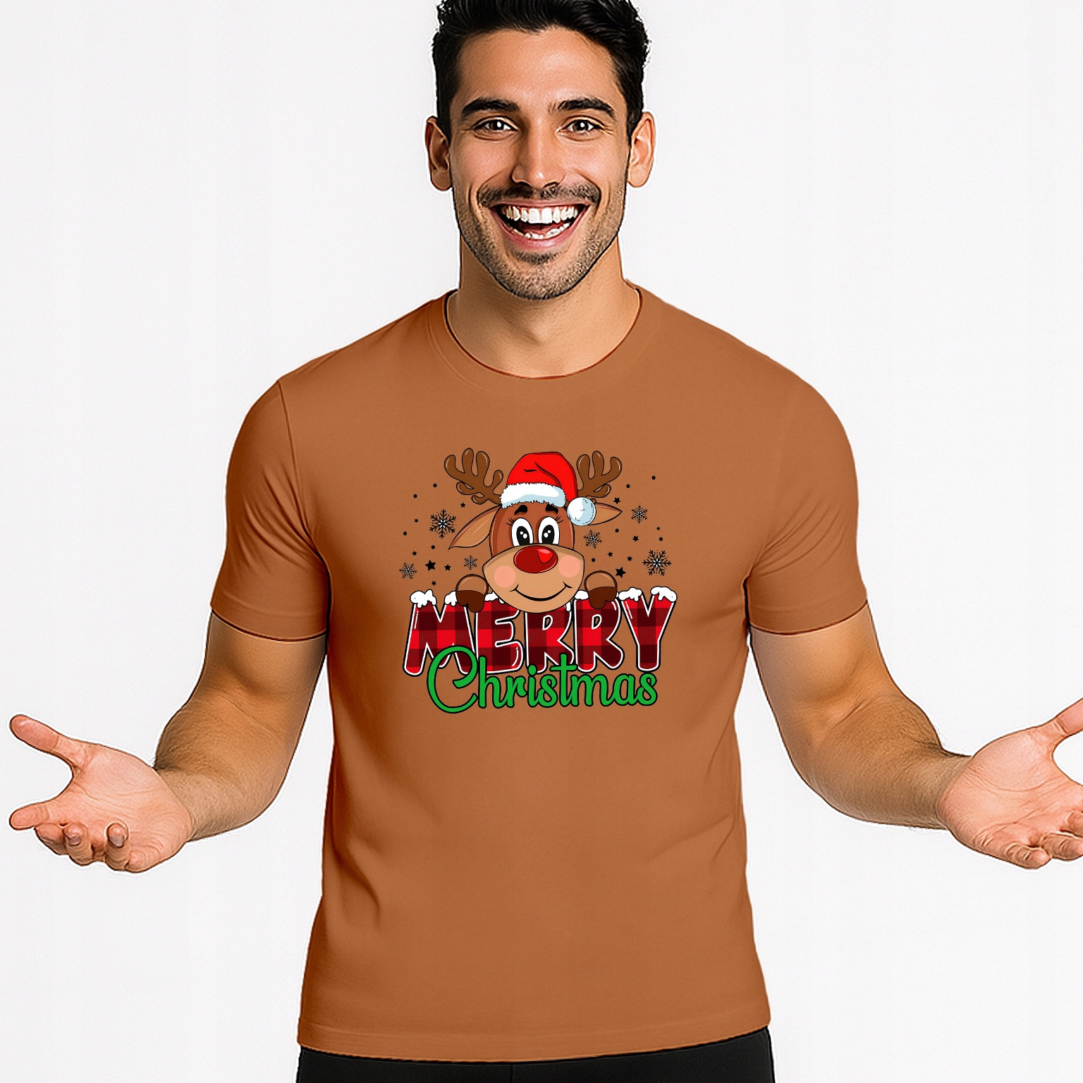 FÉRFI KARÁCSONYI PÓLÓ BOLDOG KARÁCSONYT RÉN SZARVAS L AJÁNDÉK, • Ár ...