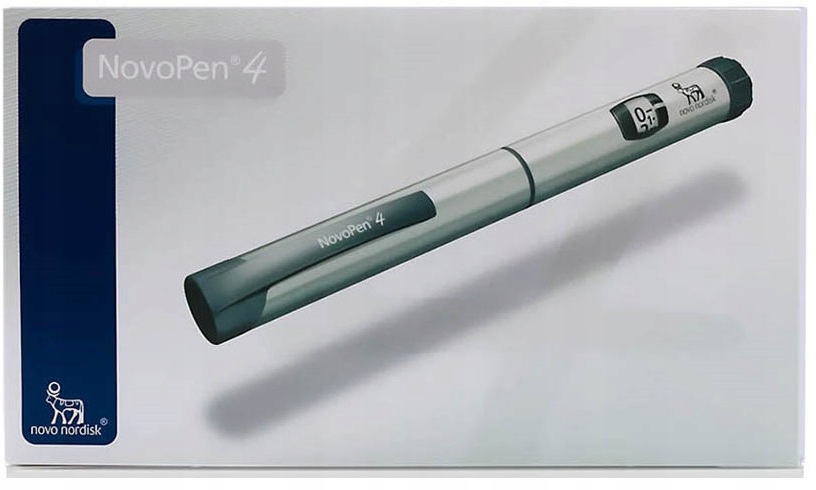 Novo Nordisk - NOVOPEN 4 SZARY Pen insulinowyc + Igły do penów NovoFine 30G (4001942004770 ...