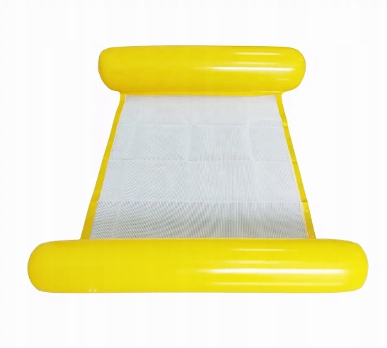 HAMAK WODNY MATERAC LEŻAK FOTEL DMUCHANY PLAŻOWY Z SIATKĄ NA BASEN DO ...