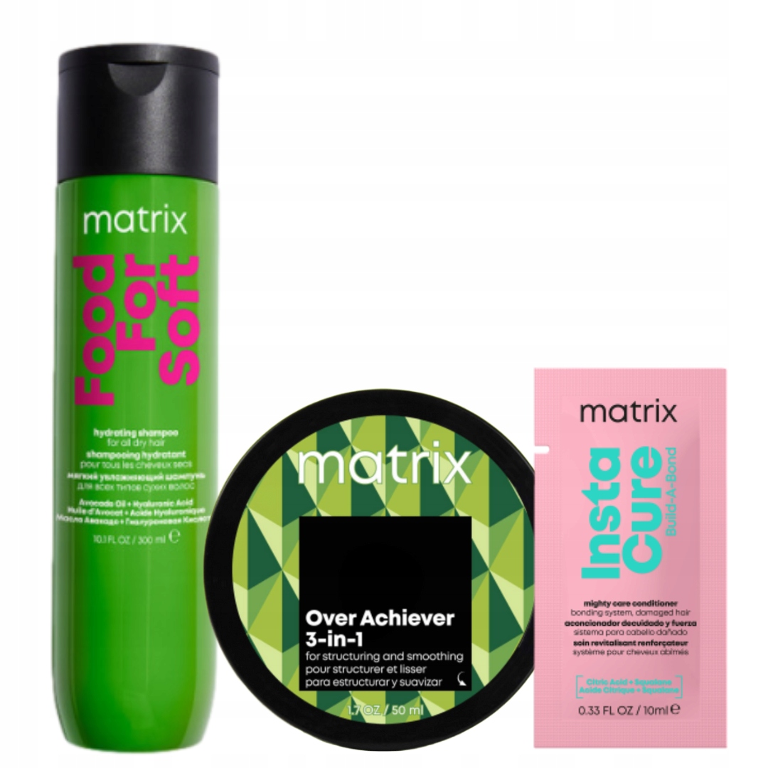 Matrix Food For Soft Szampon do włosów Styling Over Achiever Pasta 3w1 ...