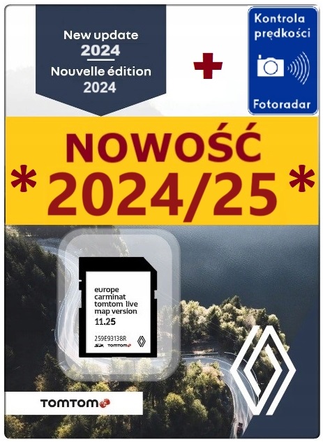 MAPA KARTA RENAULT TOMTOM R-LINK 11.25 MEGANE CLIO LAGUNA SCENIC 2025 ...