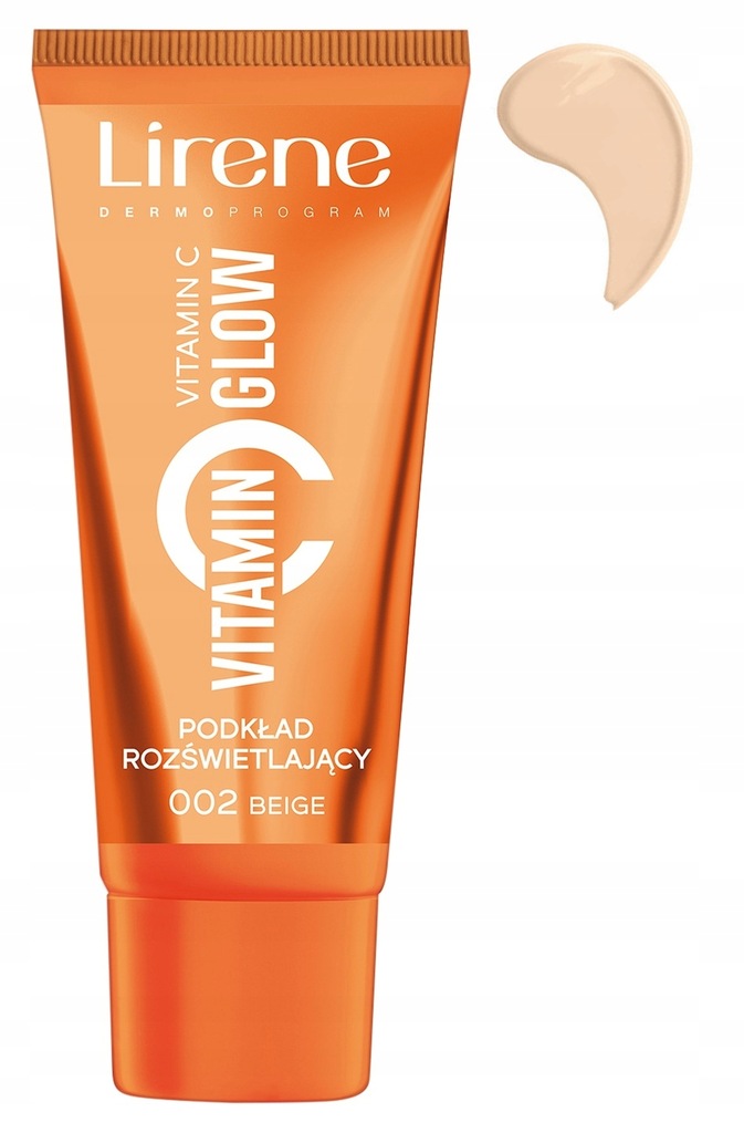 ROZŚWIETLAJĄCY PODKŁAD DO TWARZY Z WIT.C ZDROWA SKÓRA LIRENE GLOW BEIGE ...